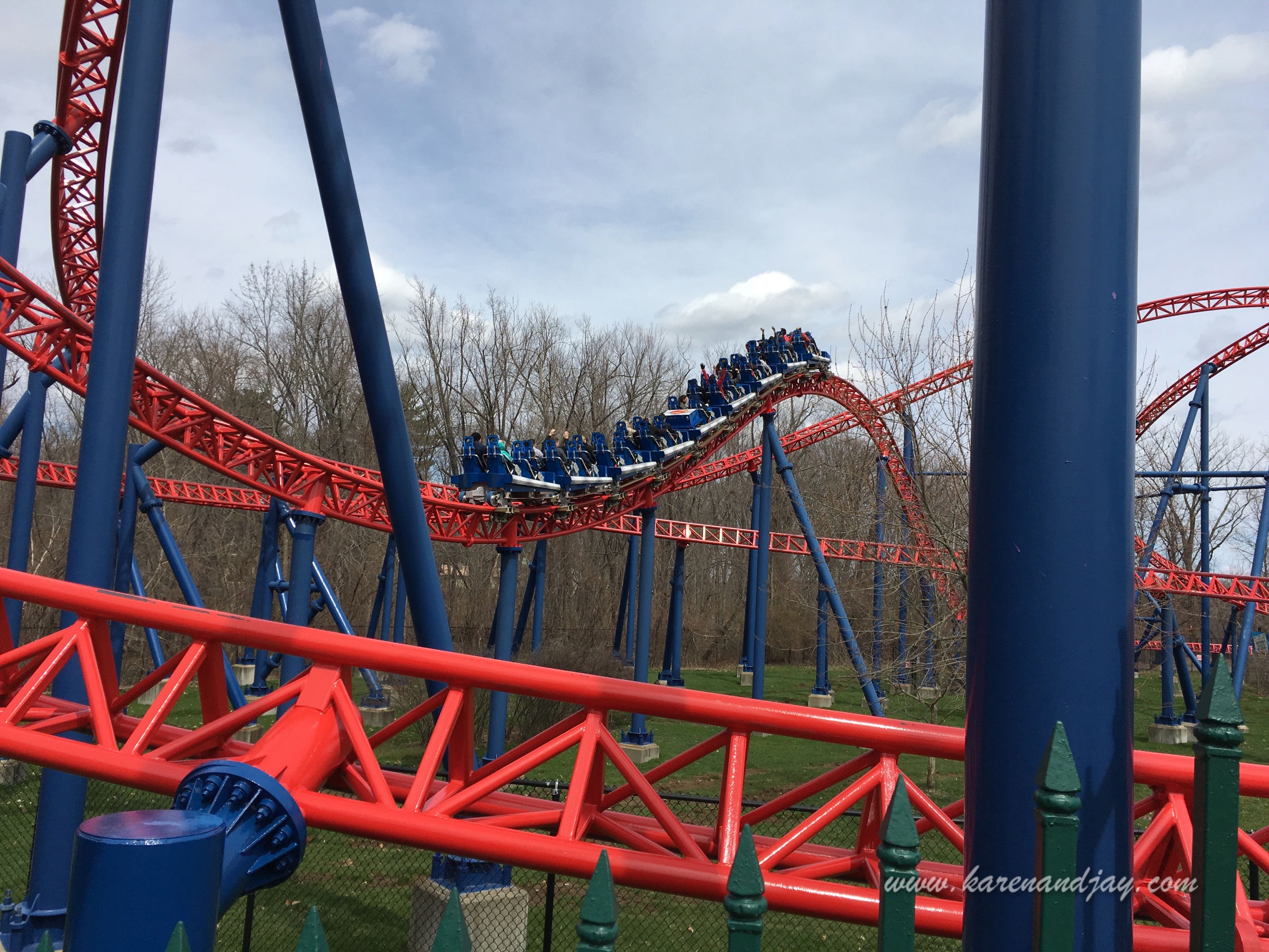 Six Flags New England, April 2016
